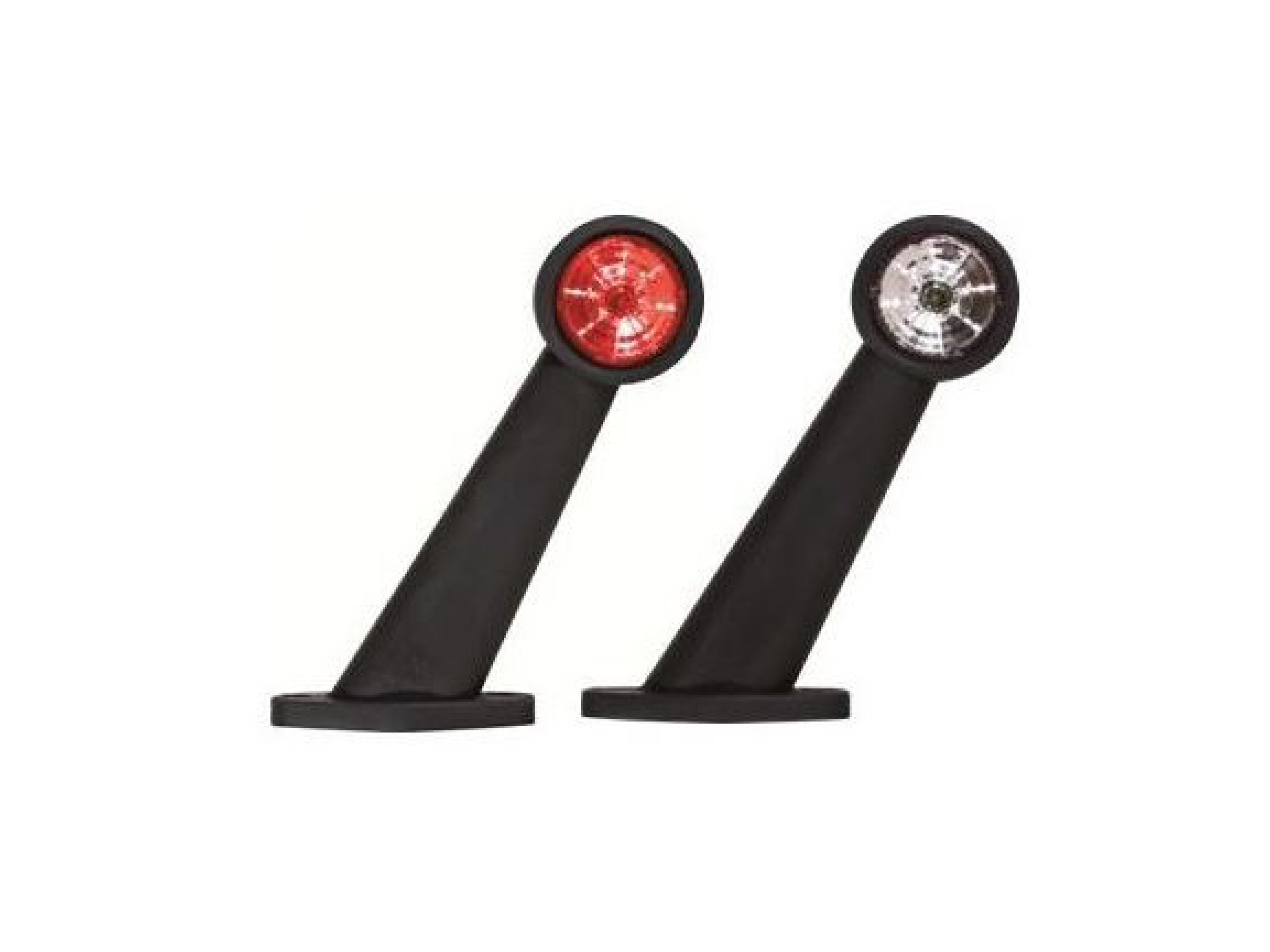Feu de gabarit LED bicolore oblique | 12/30V | 165 mm