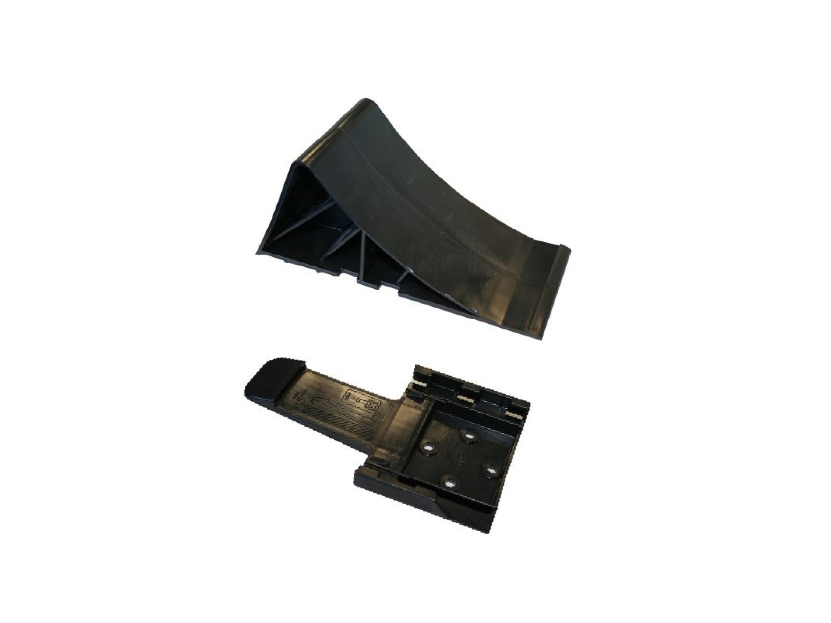 Kit cale de roue plastique noir et bride